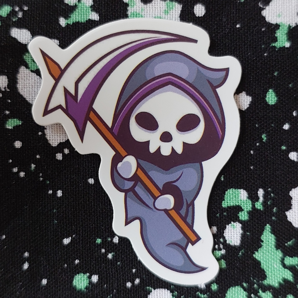 Grim Reaper Sticker - Miss Sombre - New Zealand