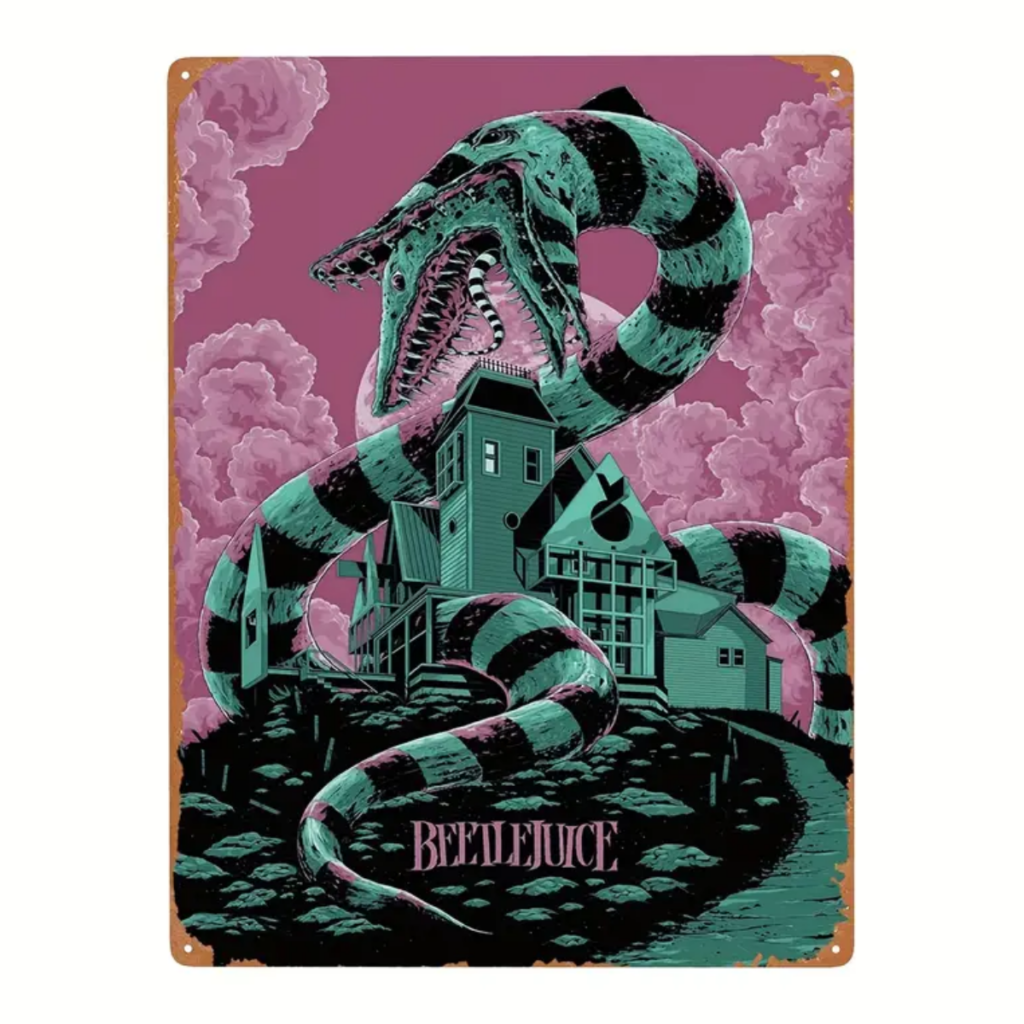 Beetlejuice Tin Sign - Miss Sombre - New Zealand